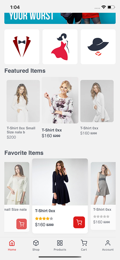React Native Store UI Template by theoremui | CodeCanyon